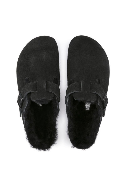 Shop Birkenstock Boston Suede & Vegan Clogs - Keoma