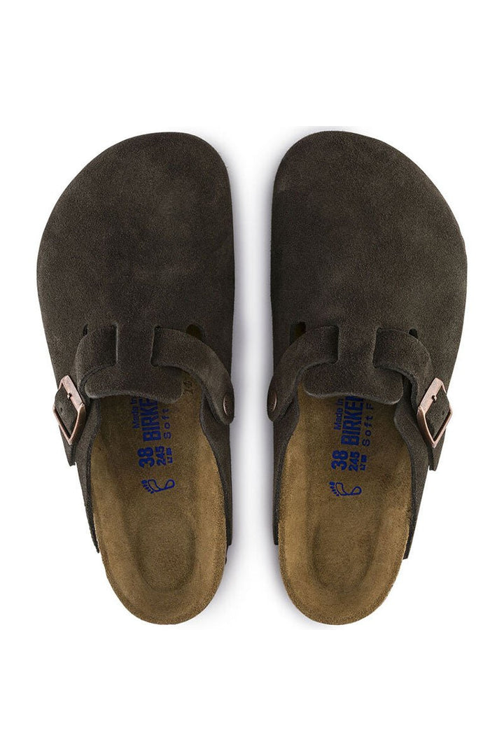 Shop Birkenstock Boston Suede & Vegan Clogs - Keoma